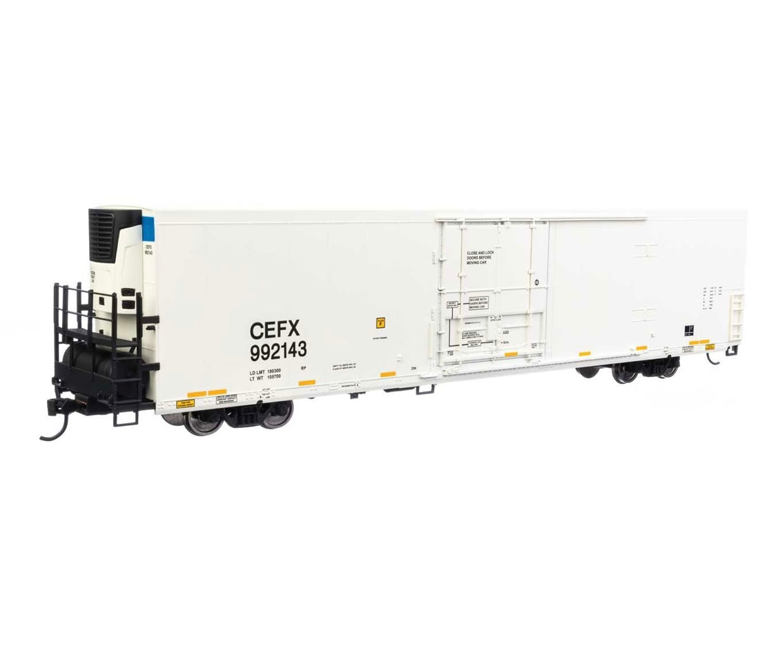 Walthers 910-4118 HO scale 72’ Reefer CEFX – Furness Models