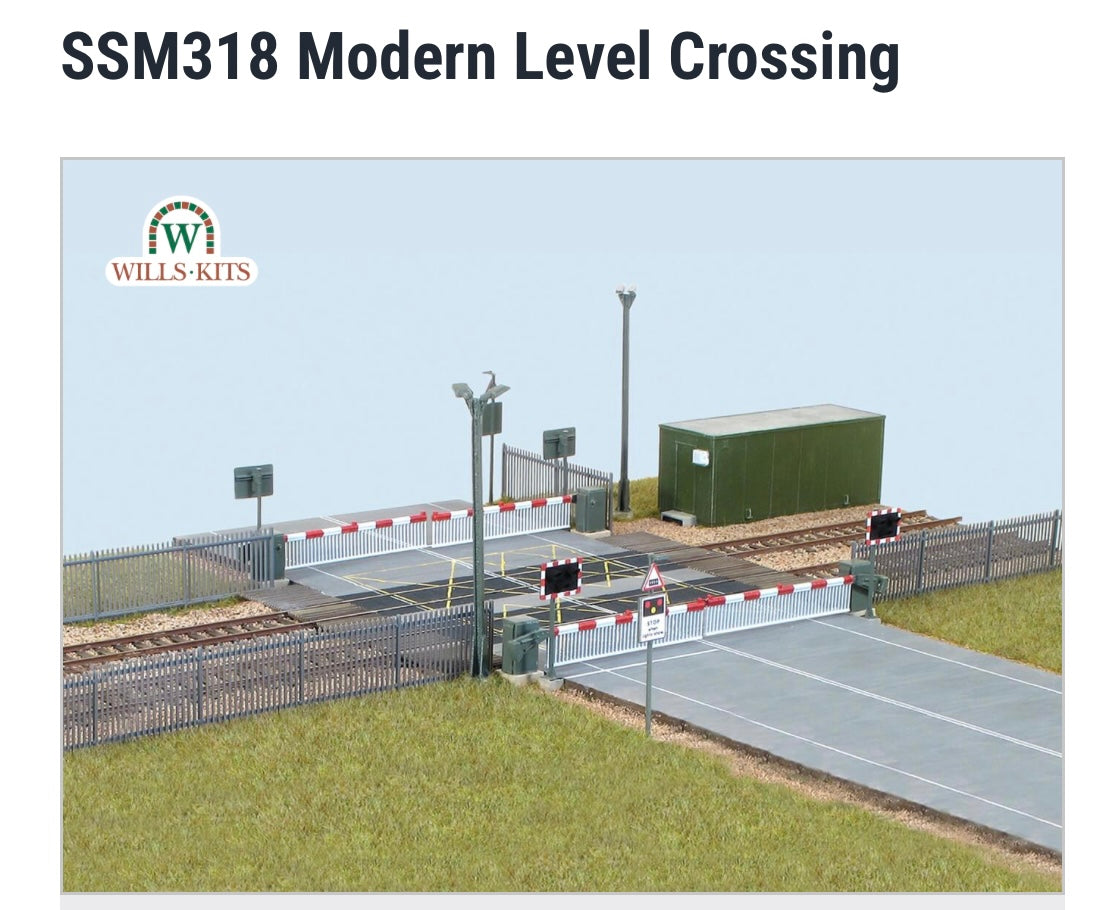 Wills SSM318 OO / HO - Modern Level Crossing – Furness Models